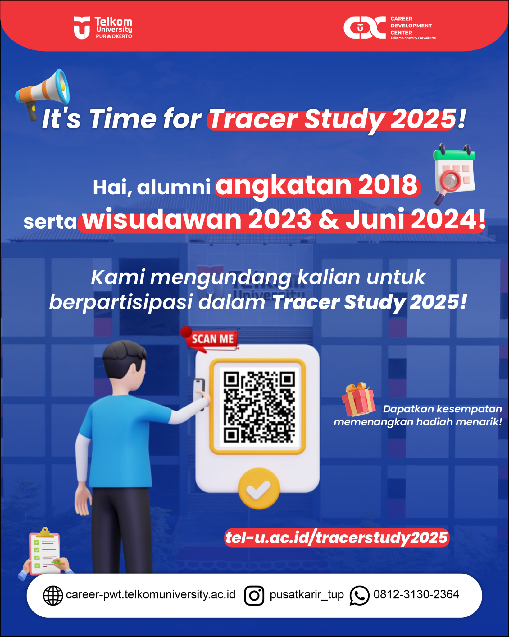 Tracer Study 2025-Periode 1 – CDC Telkom University Purwokerto