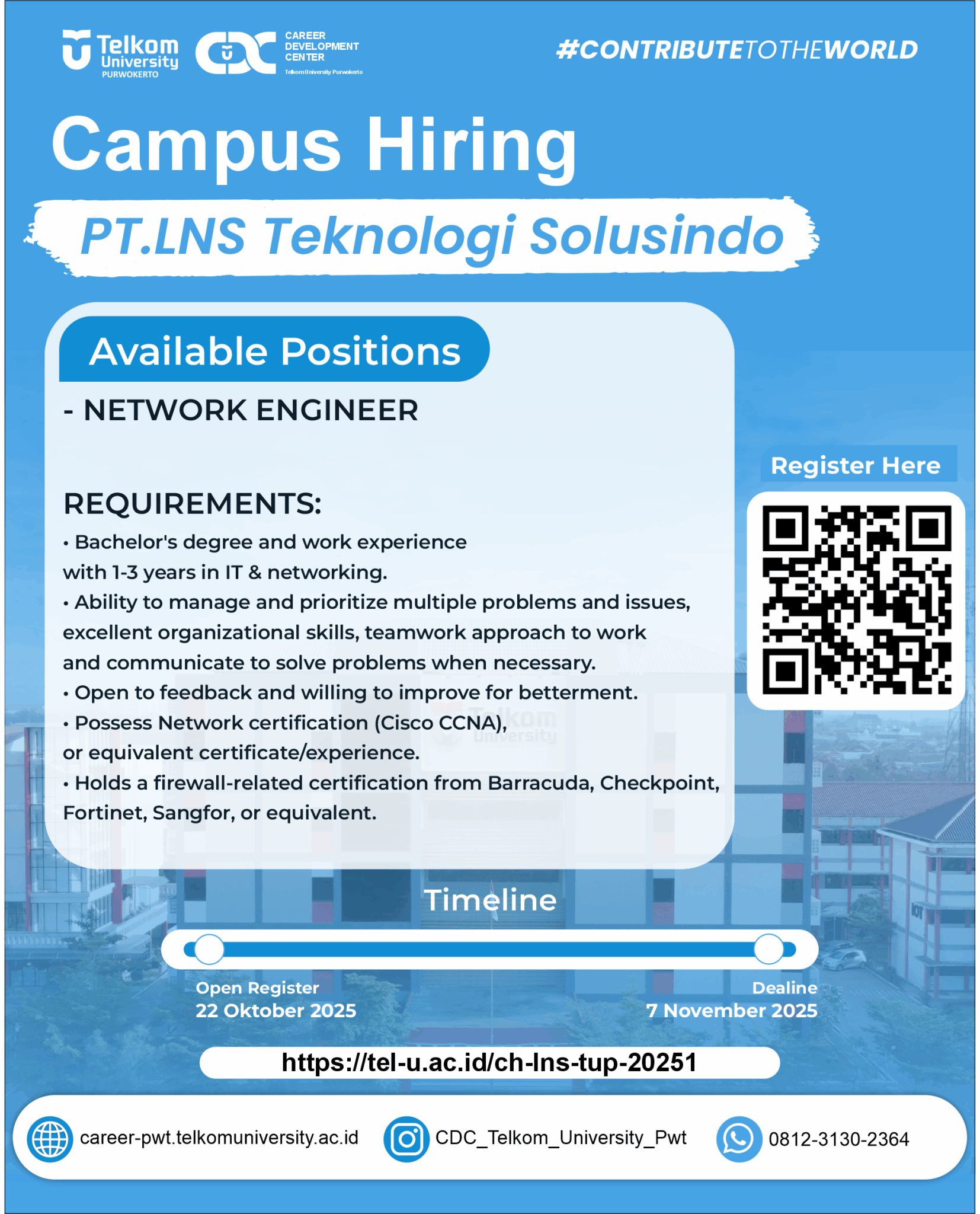 🎓 CAMPUS HIRING – PT.LNS Teknologi Solusindo – CDC Telkom University ...